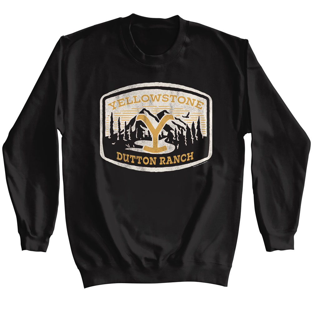 Yellowstone Vintage Dutton Ranch Patch Black Sweatshirt | eBay
